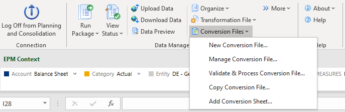Flatfile upload with SAP BPC EPM Add-In und possible alternatives